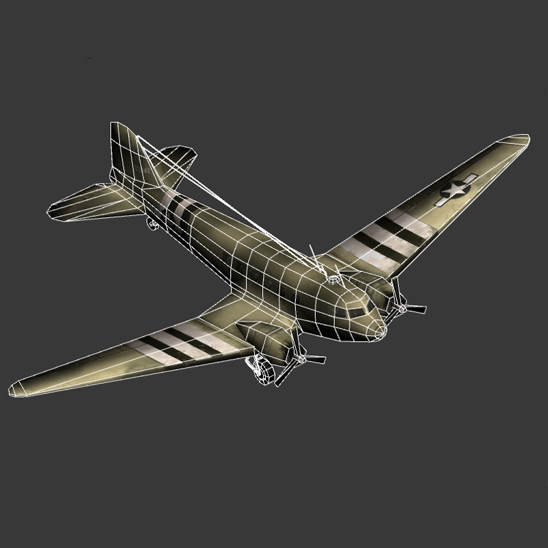 douglas c47 3d model