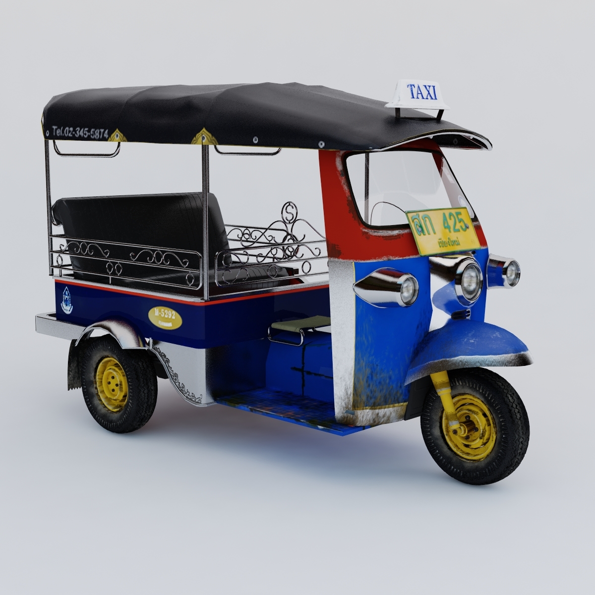 3d thailand tuk-tuk