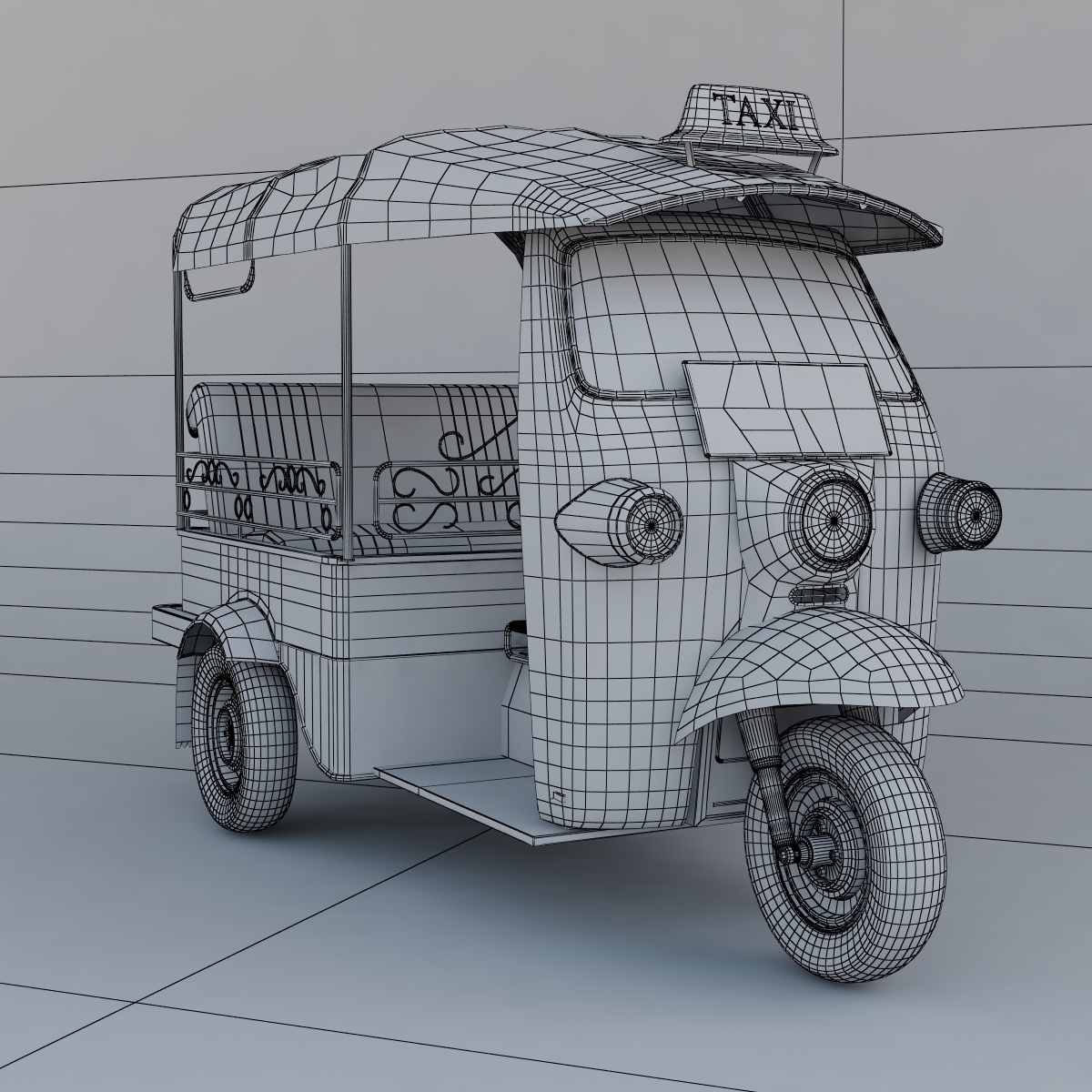 3d thailand tuk-tuk