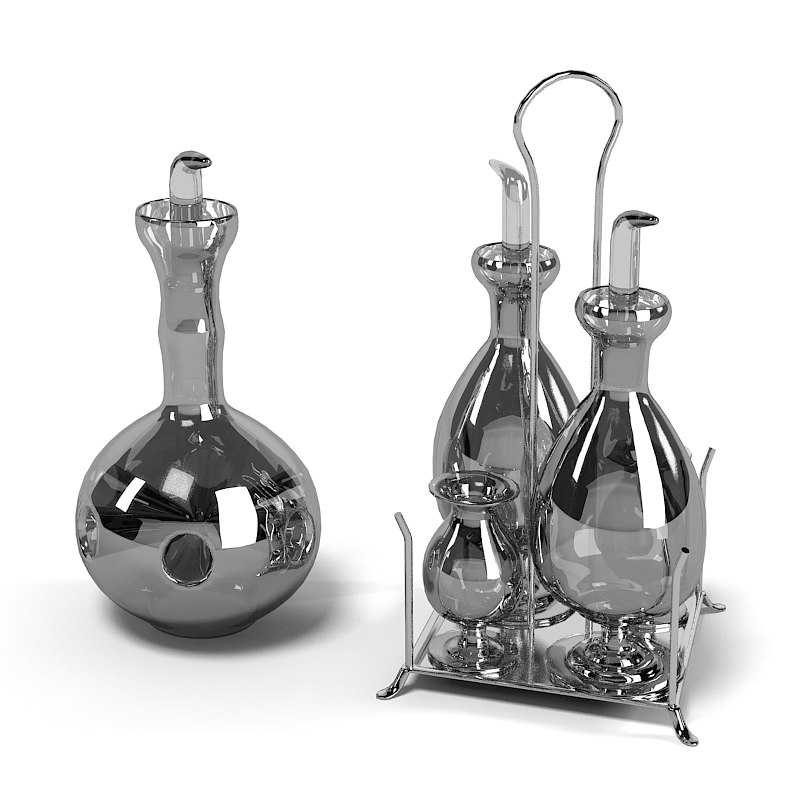 3d model decanter modern contemporary