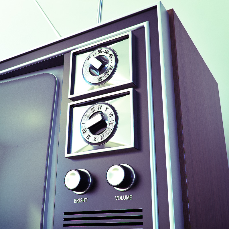 retro electronics 70s c4d