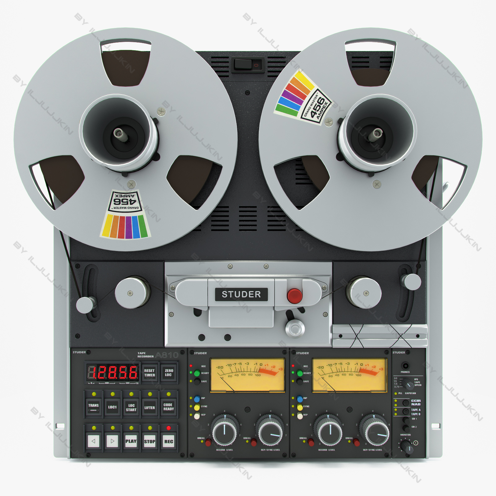 retro electronics 70s c4d