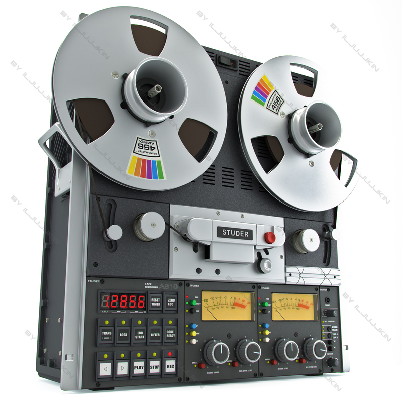 retro electronics 70s c4d