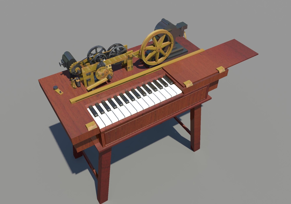 3d telegraph machine model