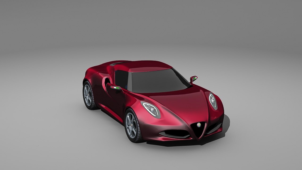 4c alfa romeo 3d model