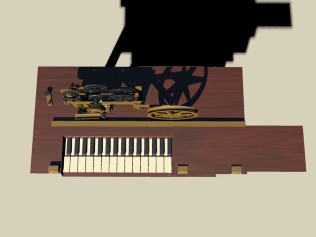 3d telegraph machine model