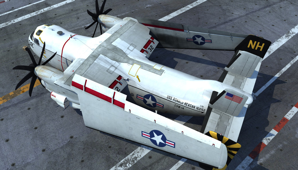c-2a greyhound 3d model