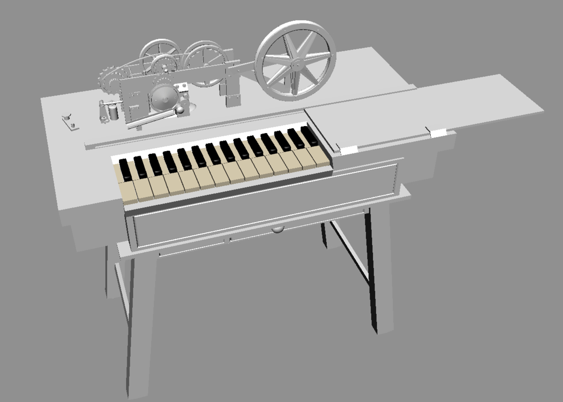 3d telegraph machine model