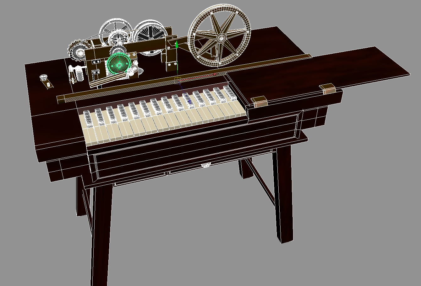 3d telegraph machine model