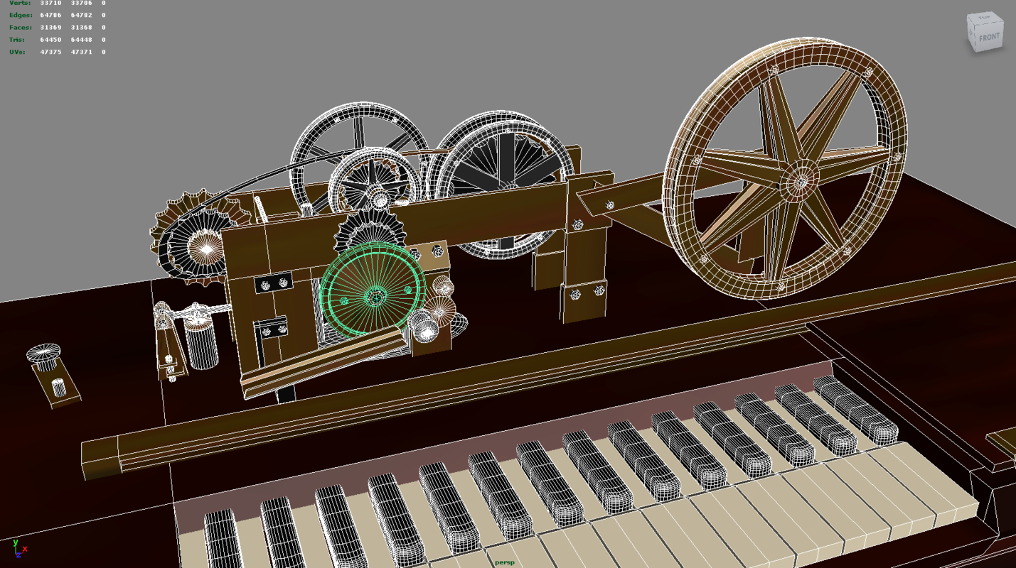 3d telegraph machine model