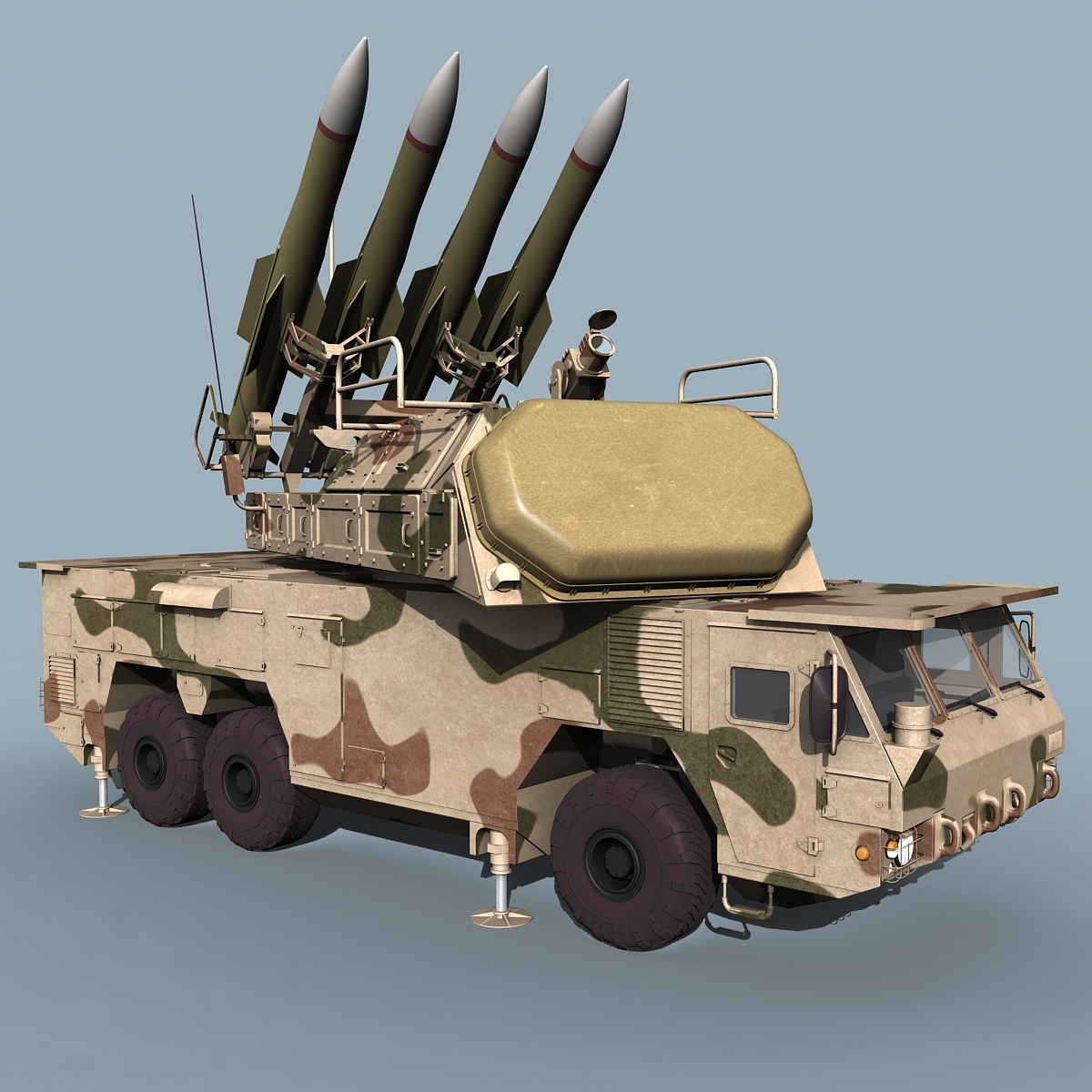 SA-17 Buk-M2E TELAR Modelo 3D - TurboSquid 627949