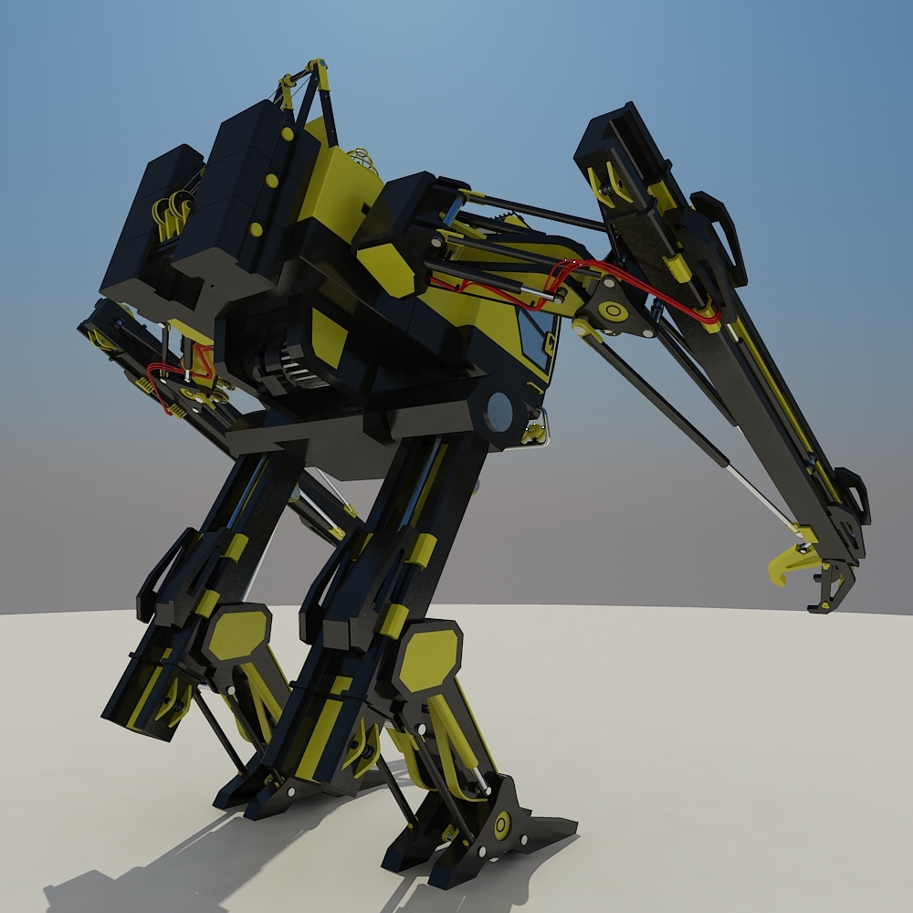 robot loader 3d model