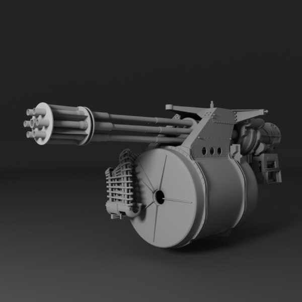 Gatling Gun 3D Models for Download | TurboSquid