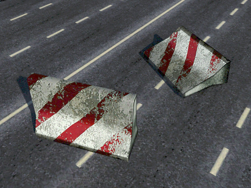 road block 3d max