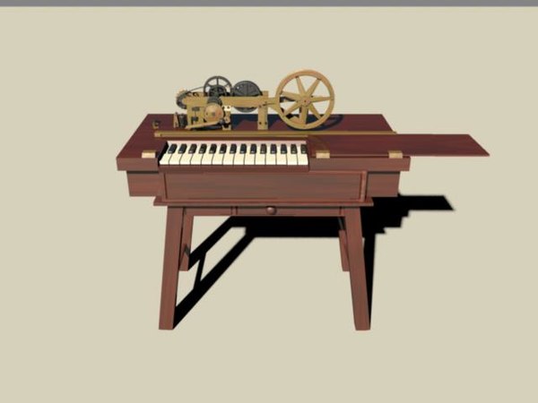 3d telegraph machine model