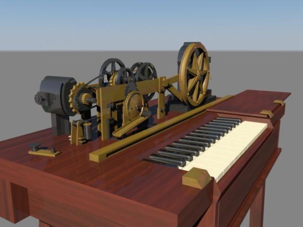 3d telegraph machine model