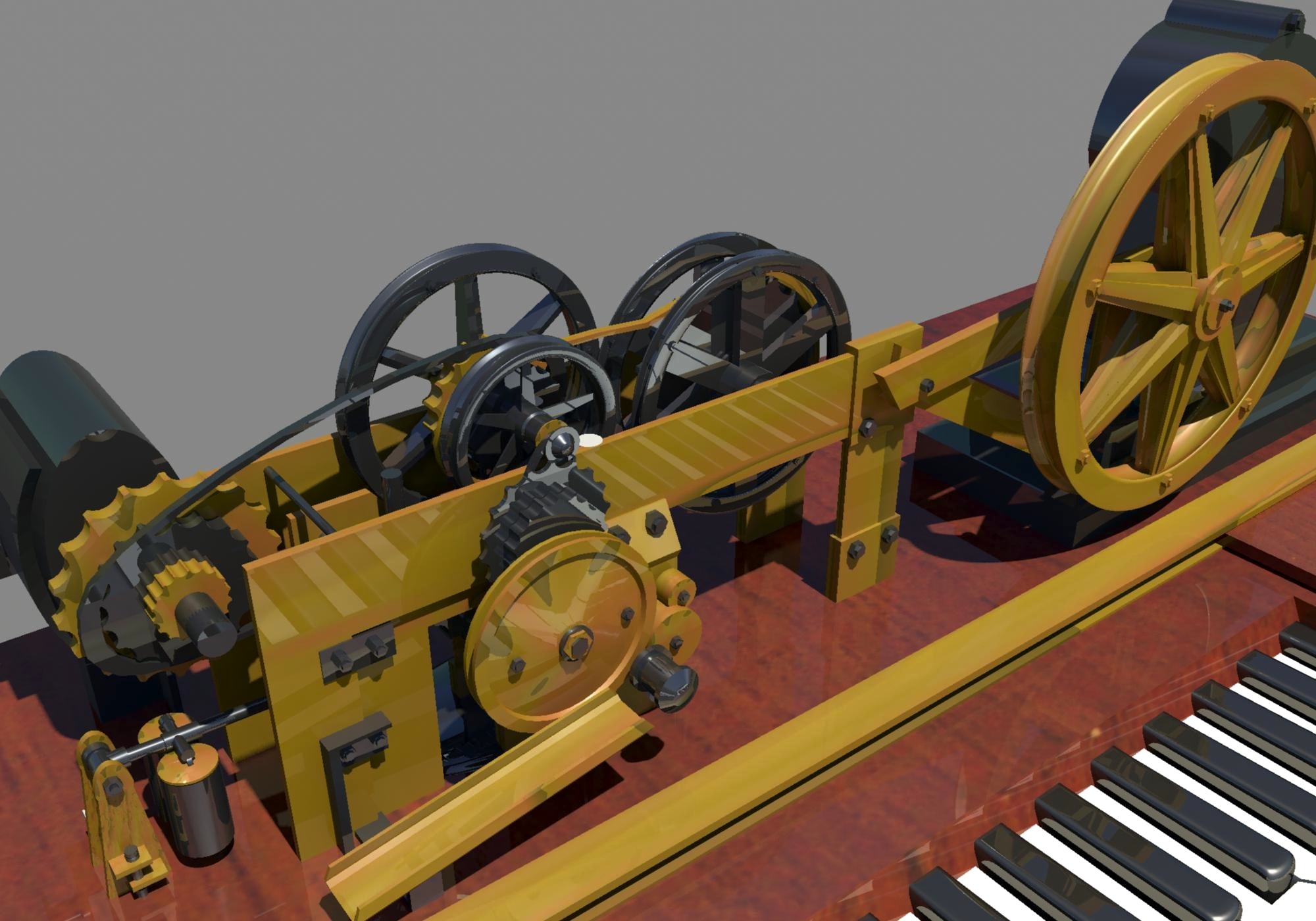 3d telegraph machine model