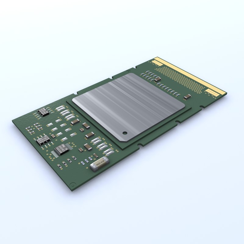 intel itanium 2 3d model