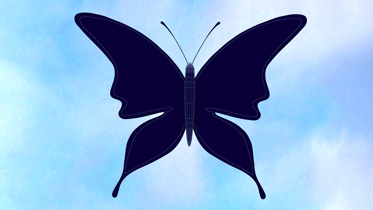 animation butterfly 3d 3ds