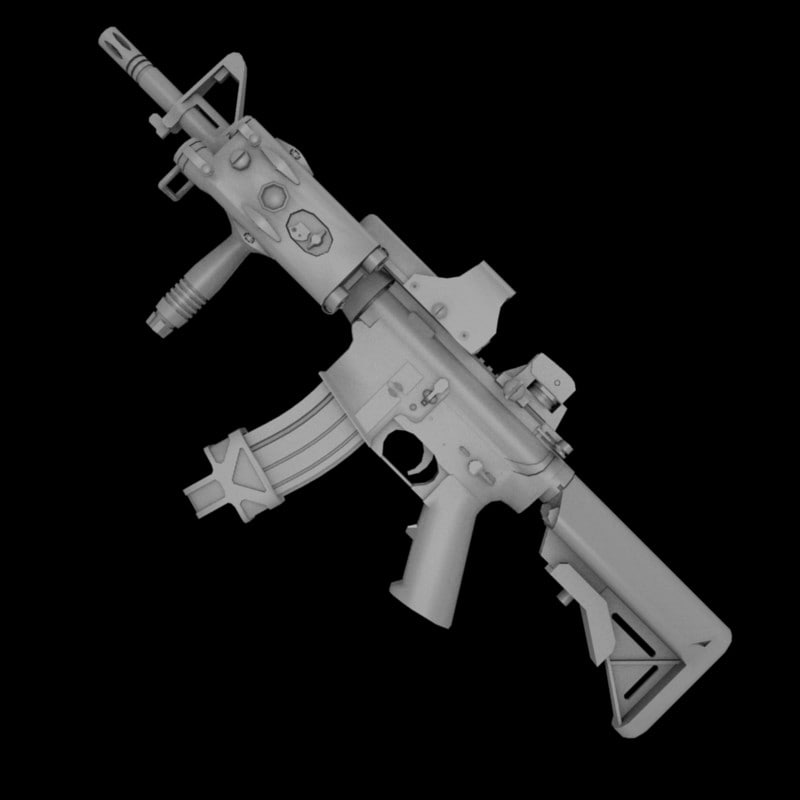 m4 cqb 3d model