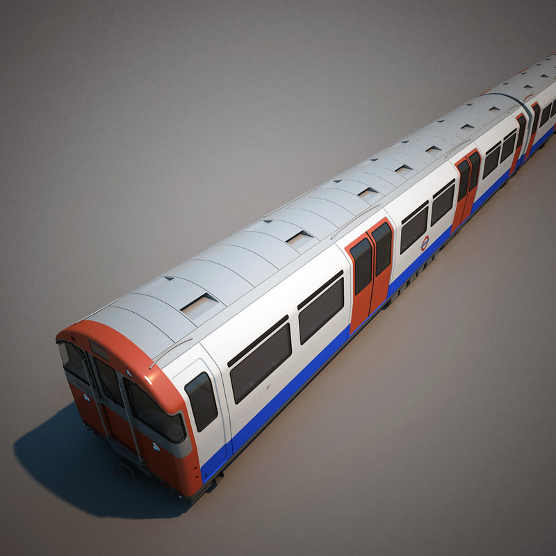 subway trains 3d max