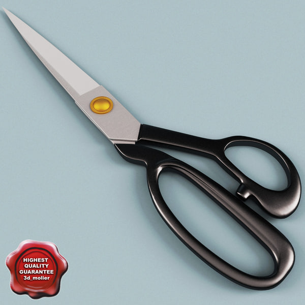 3d model scissors modelled