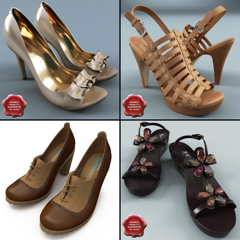 3ds max women shoe