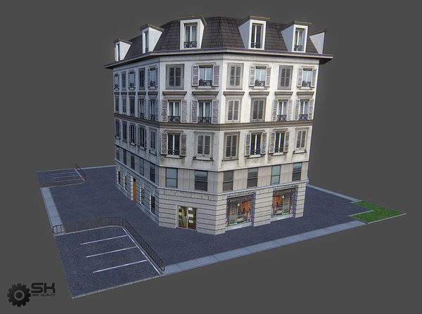 3d model paris house