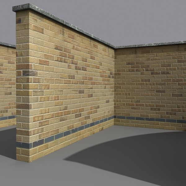 3d model brick wall coz110805530