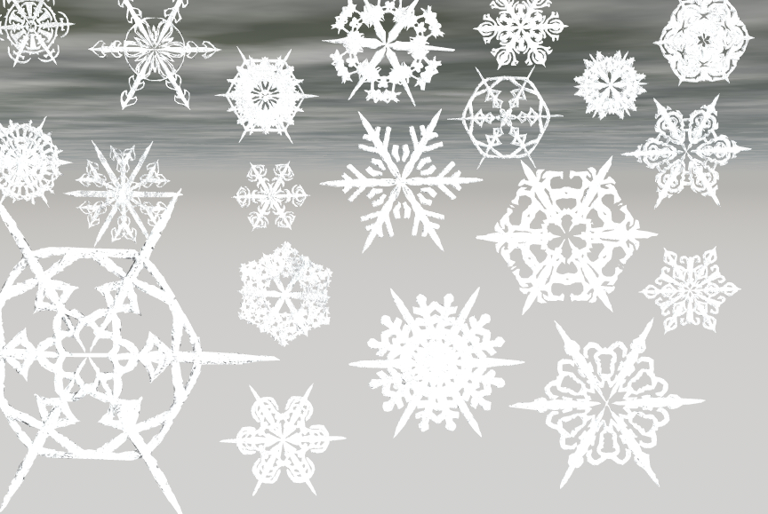 holiday 20 snowflakes 3d dxf