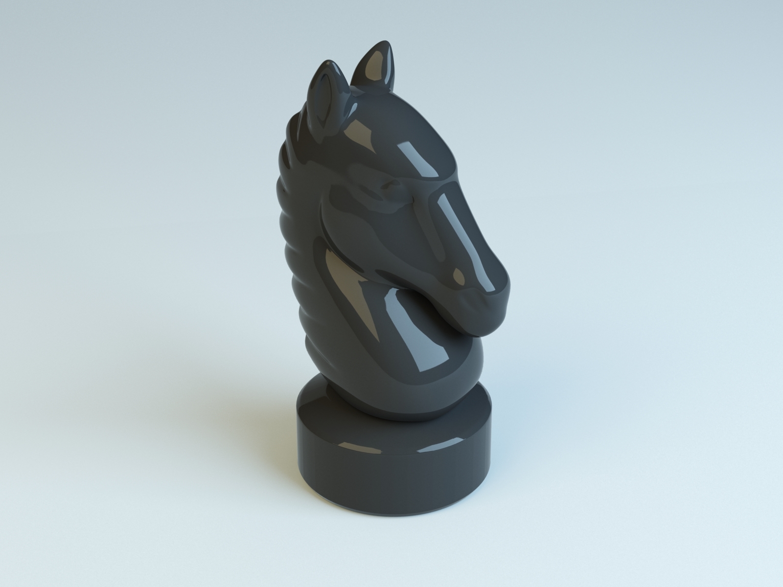 3d chess horse model