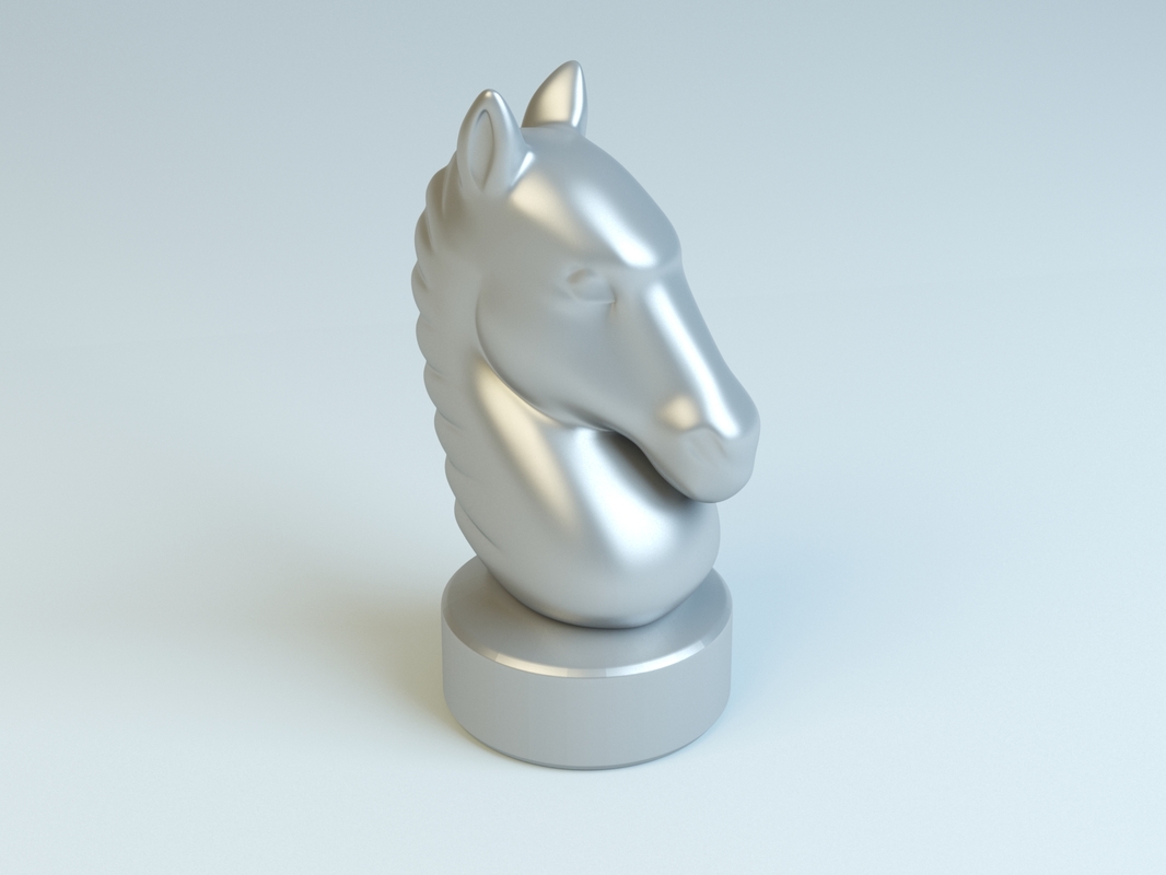 3d chess horse model