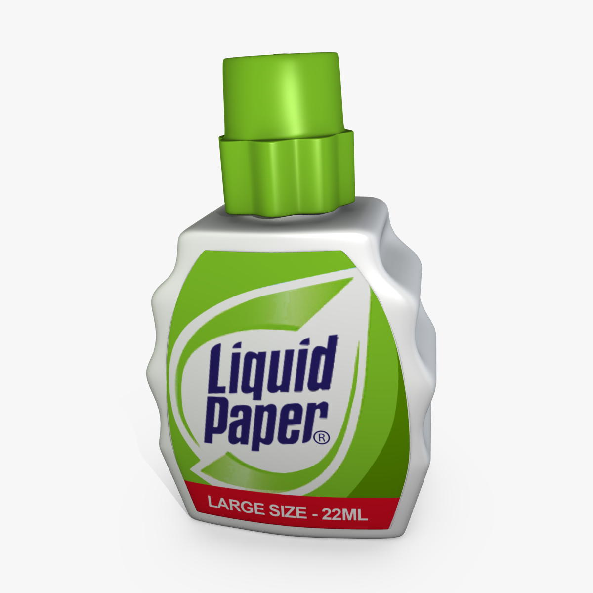 3d liquid paper model