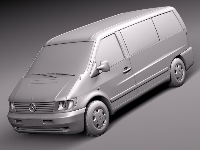 3d model mercedes vito 1995 2000