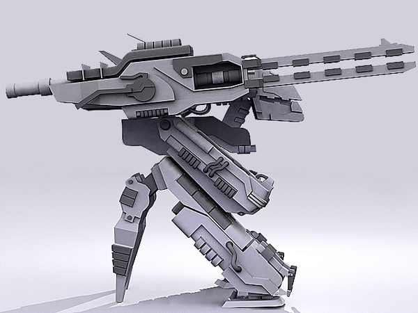 3d model robot metal gear rex