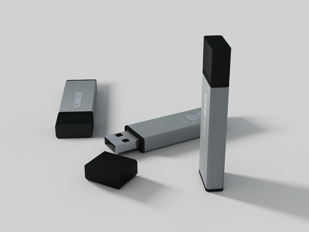 realistic pendrive 3d 3ds