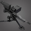 xm307 machine gun 3d max