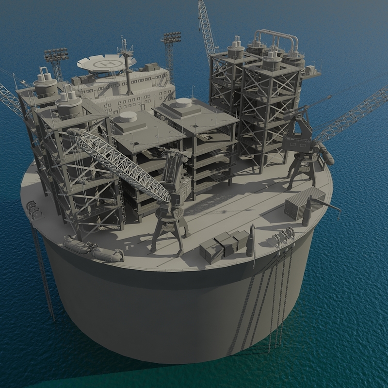 floating oil rig max