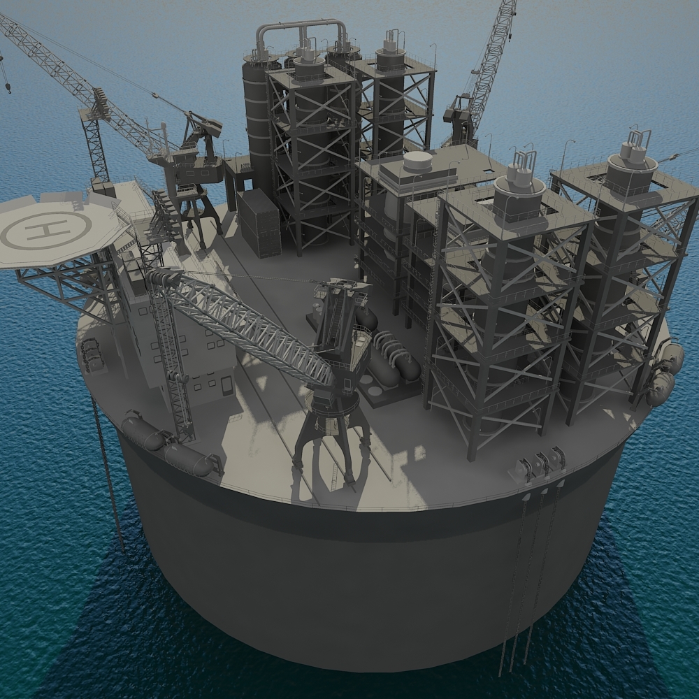 floating oil rig max