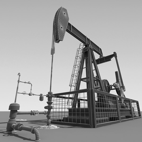 3dsmax oil pump jack