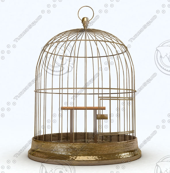 3d model bird cage