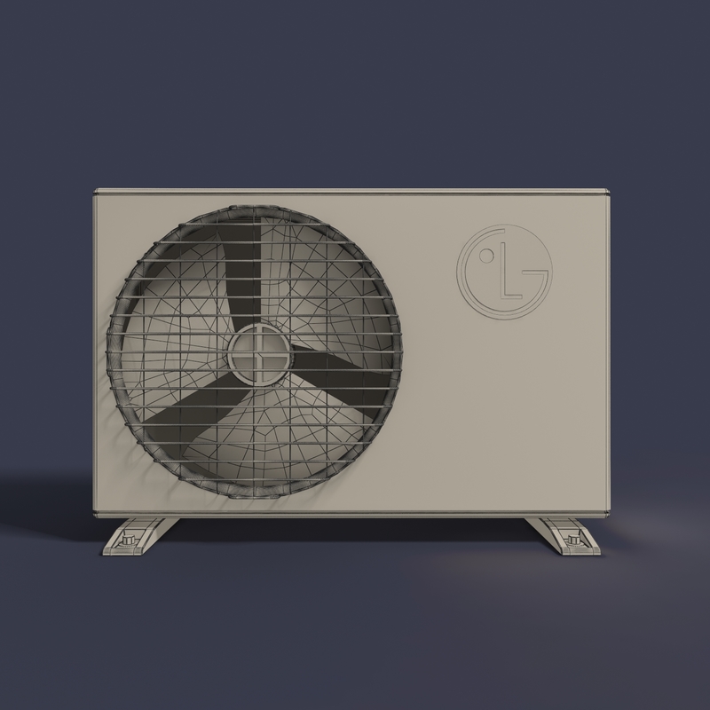 3d conditioner outdoor unit model