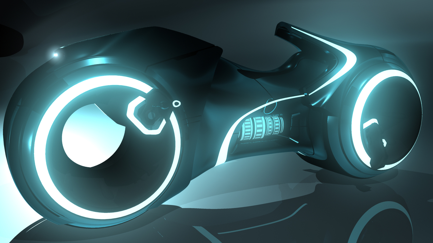 tron light cycle 3d fbx