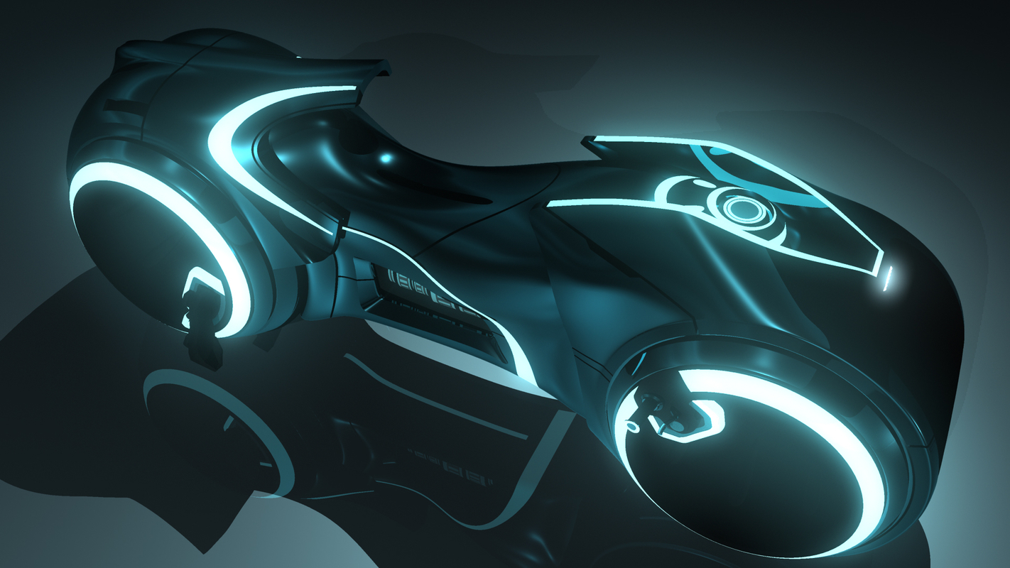 tron light cycle 3d fbx