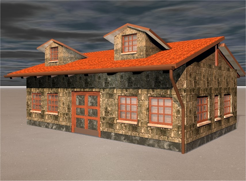 3d model village house