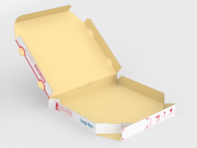 3d model domino pizza box