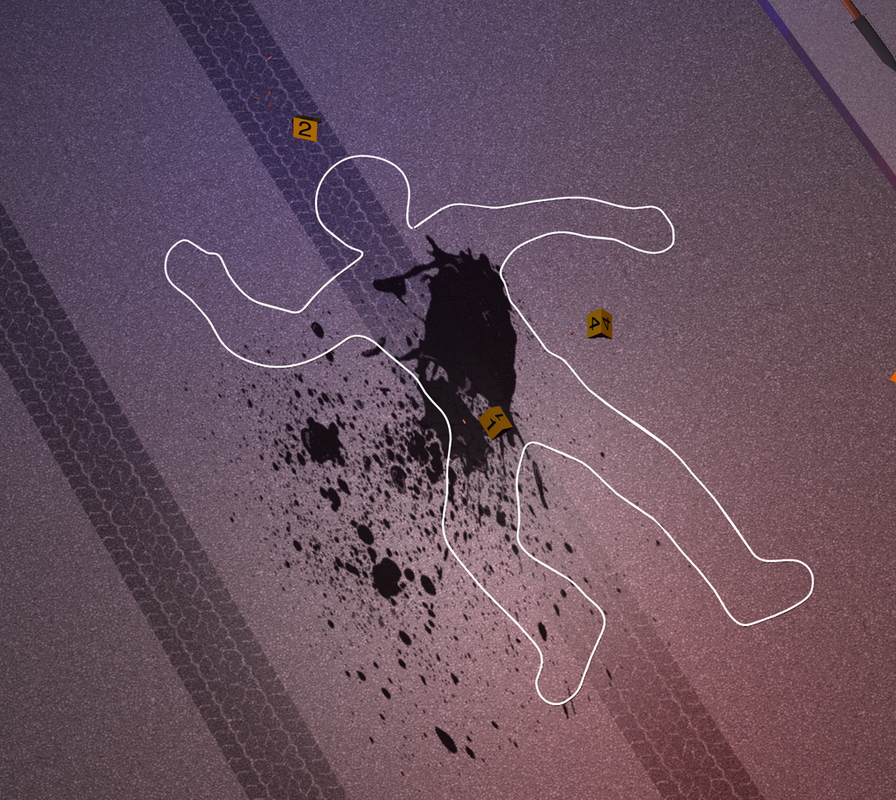 crime scene 3d model