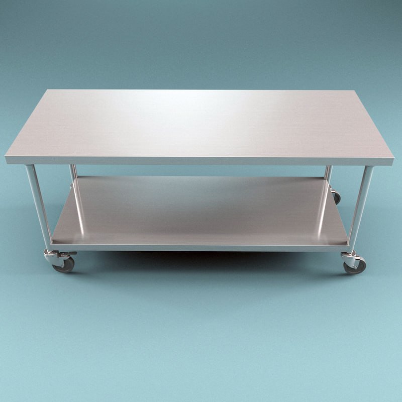 steel movable operating table 3d model