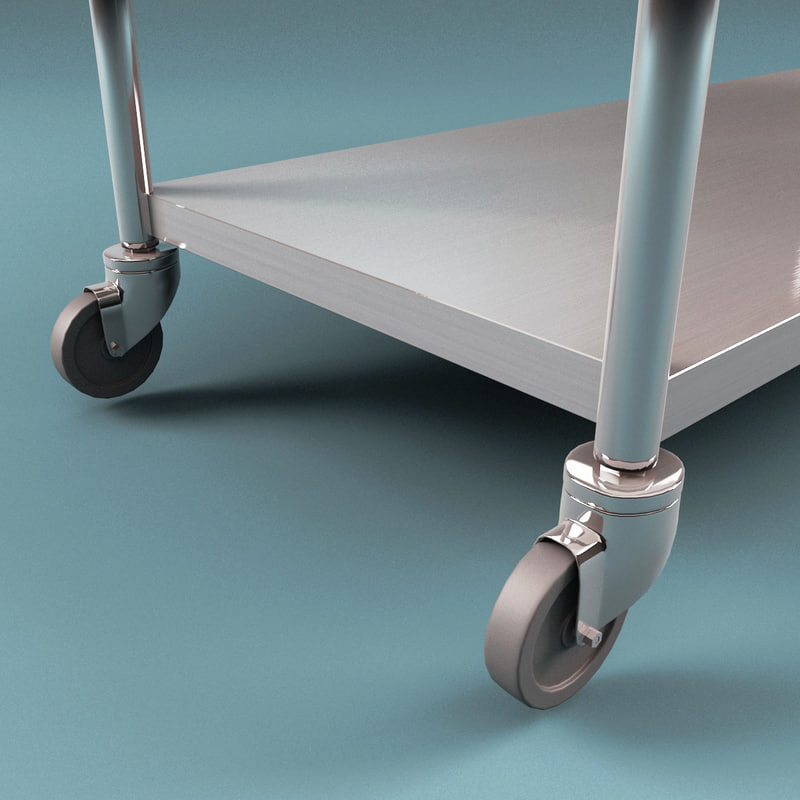 steel movable operating table 3d model