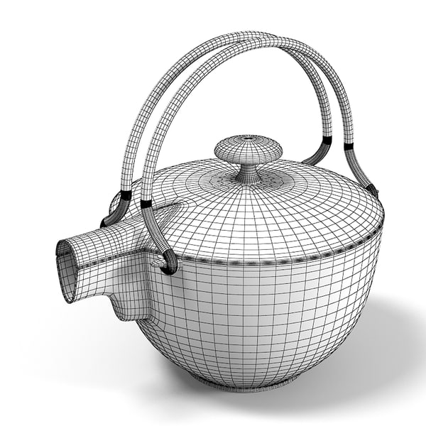 3d teapot kettle designer model